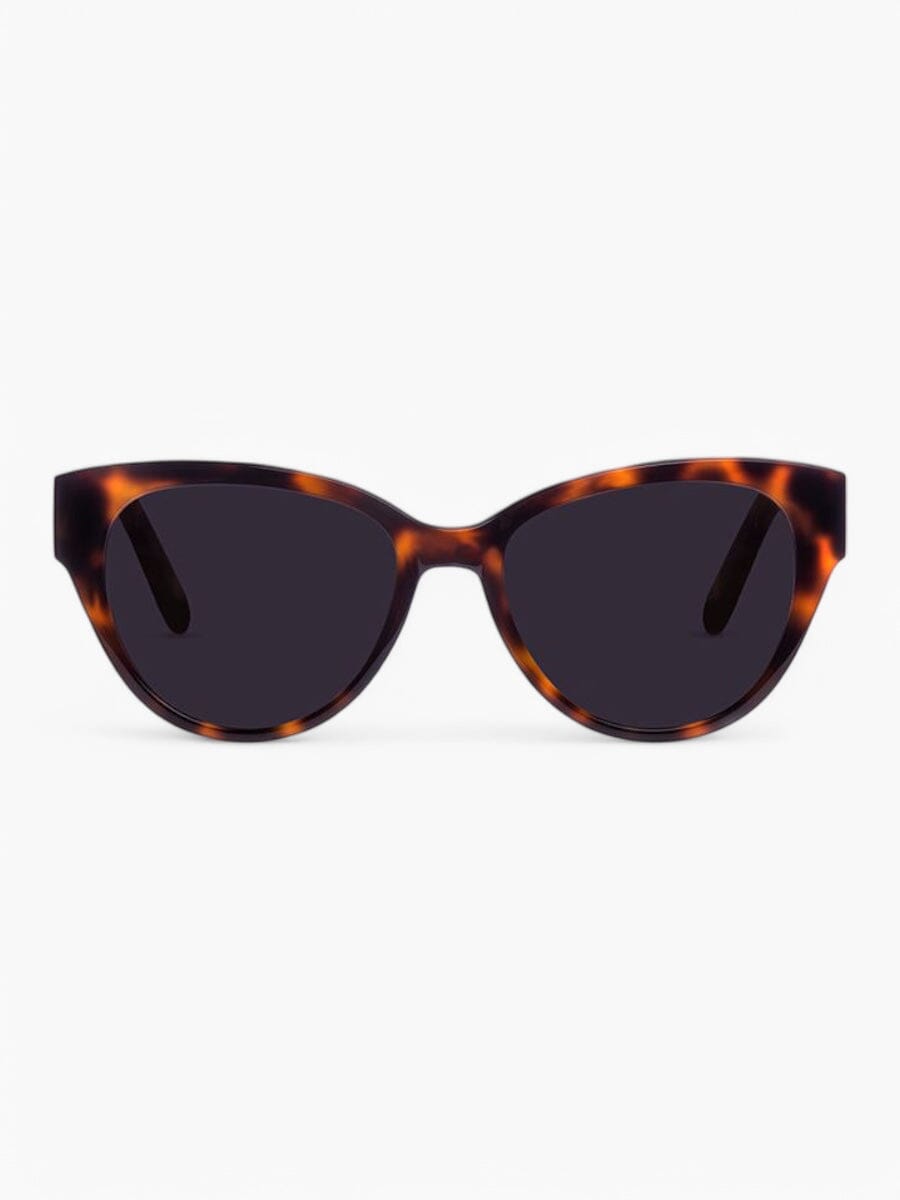 Henrietta Dark Tortoise with Grey Lenses Sunglasses | FINLAY